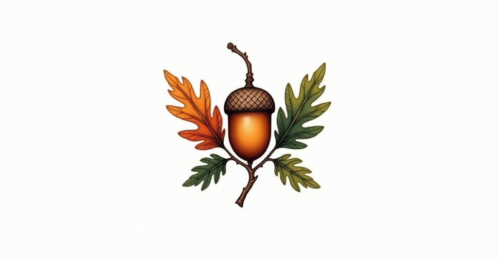 24 Jaw-Dropping Acorn Family Tattoos to Share With Siblings